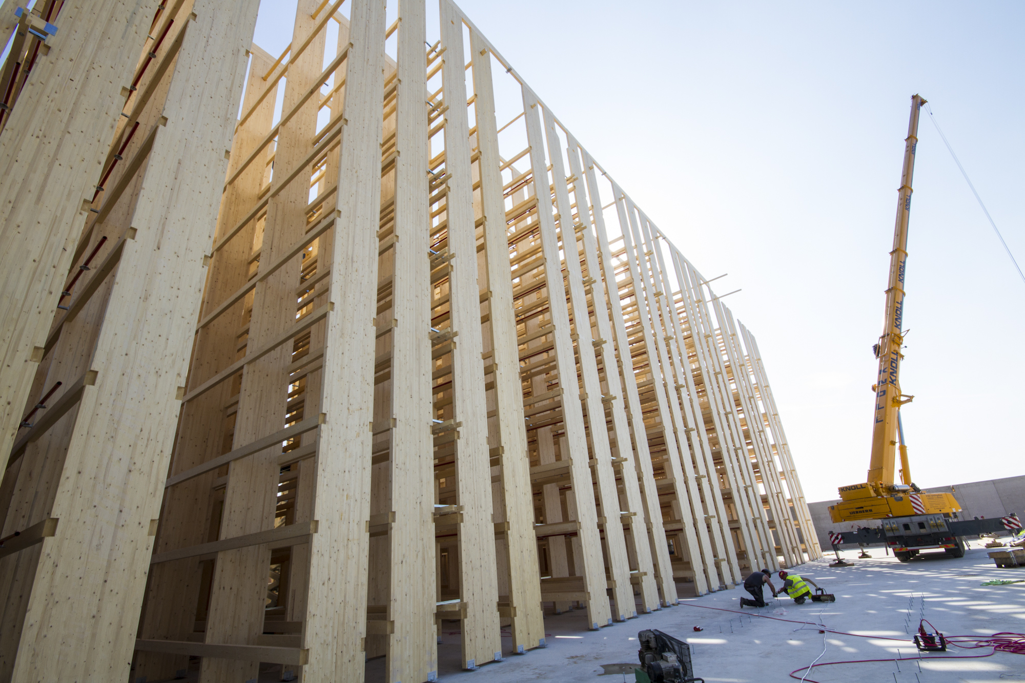 Hochregallager aus Holz – Alnatura Lorsch